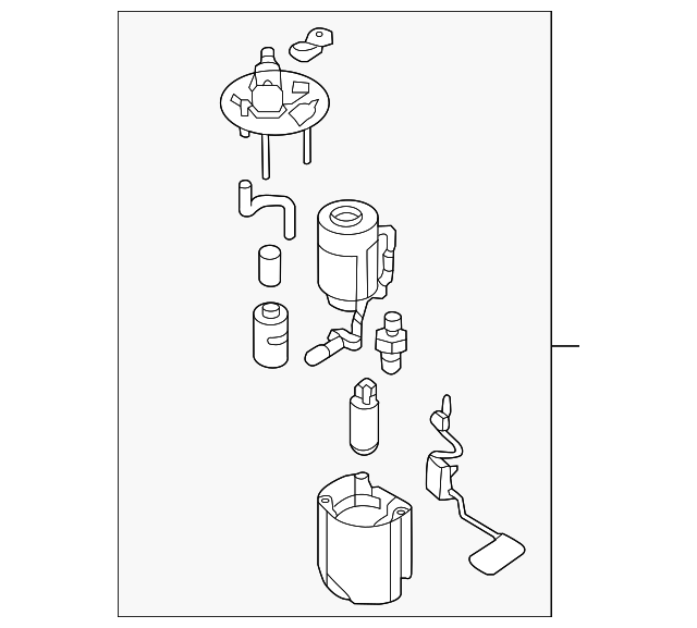 Genuine OEM Fuel Pump Assembly Part# 31110-1R500 Fits 2012-2015 Hyundai ...