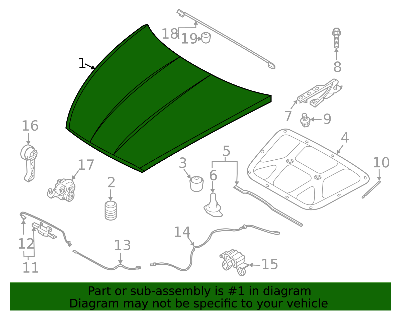 2024-2025 Hyundai Sonata Hood Panel 66400-L1500 | OEM Parts Online