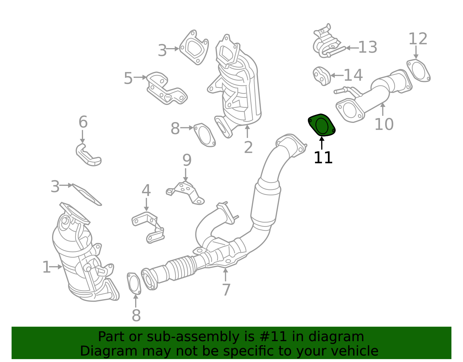 2017-2025 Mopar Exhaust Crossunder Pipe 68271967AA | Mopar Parts Canada