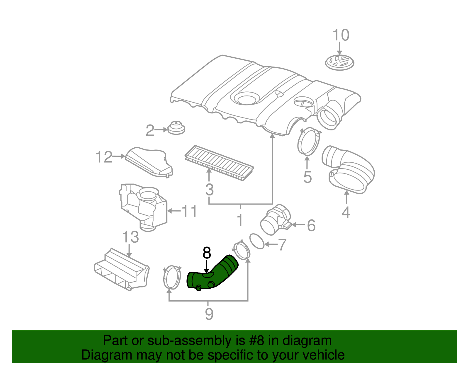 07K-129-684-B - OEM NEW 2005-2014 VW Volkswagen Jetta Beetle Golf SEL ...
