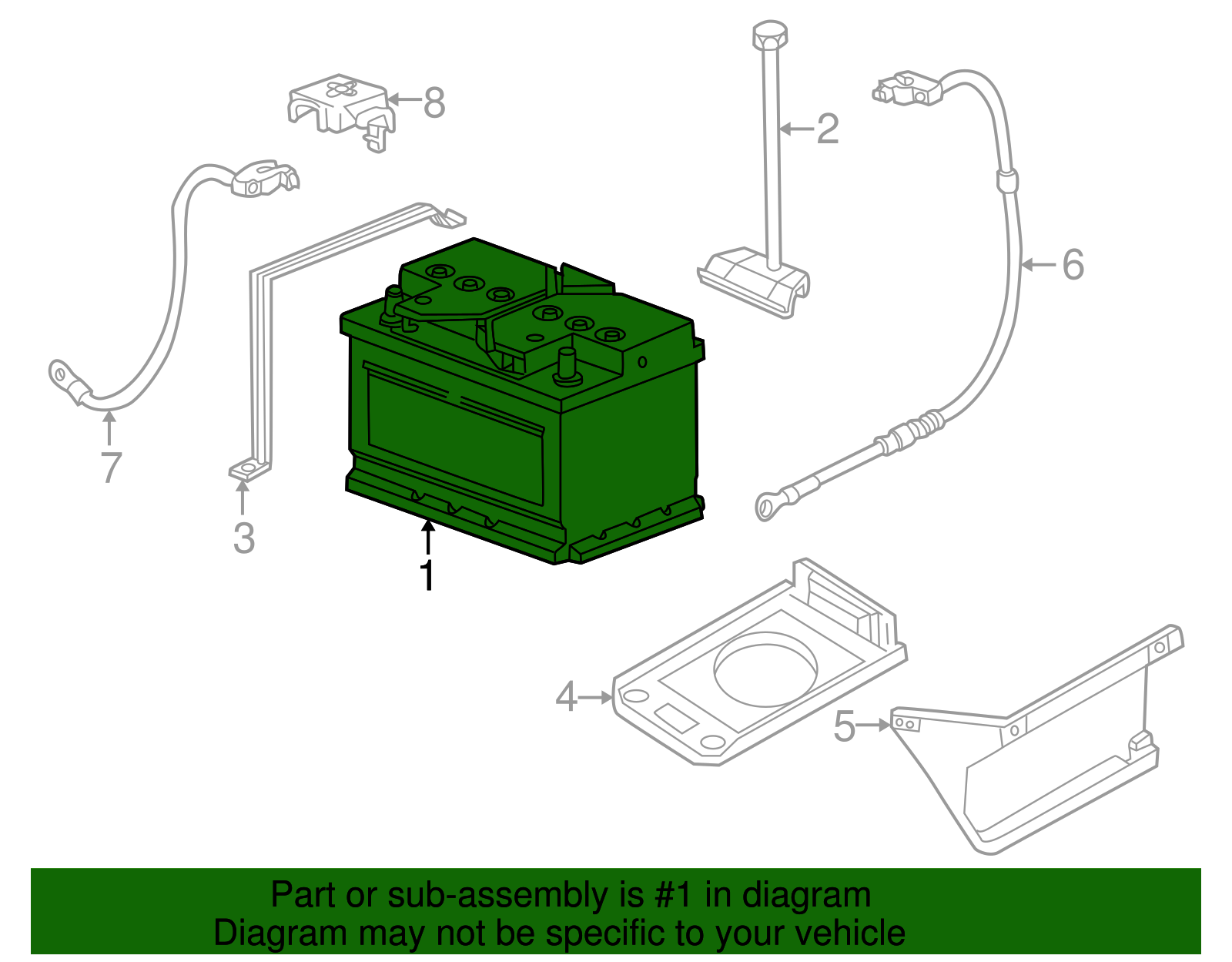 1996-2015 BMW Battery 61-21-8-381-738 | OEM Parts Online