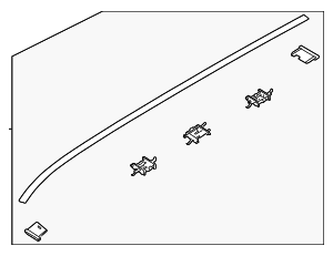 87230-R0100 - Roof Molding 2022-2025 Kia Carnival | Kia.Parts Store