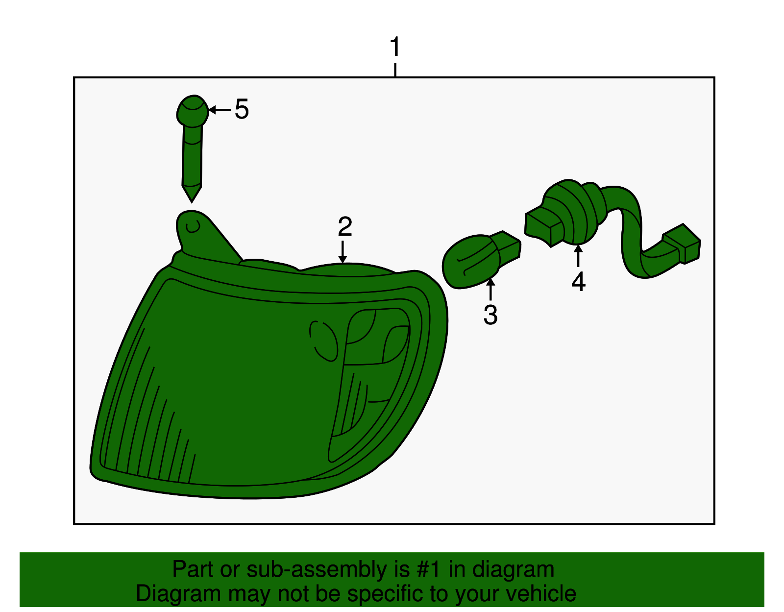 1999-2004 Nissan Pathfinder Combo Lamp Assembly 26120-2W625 | Nissan ...