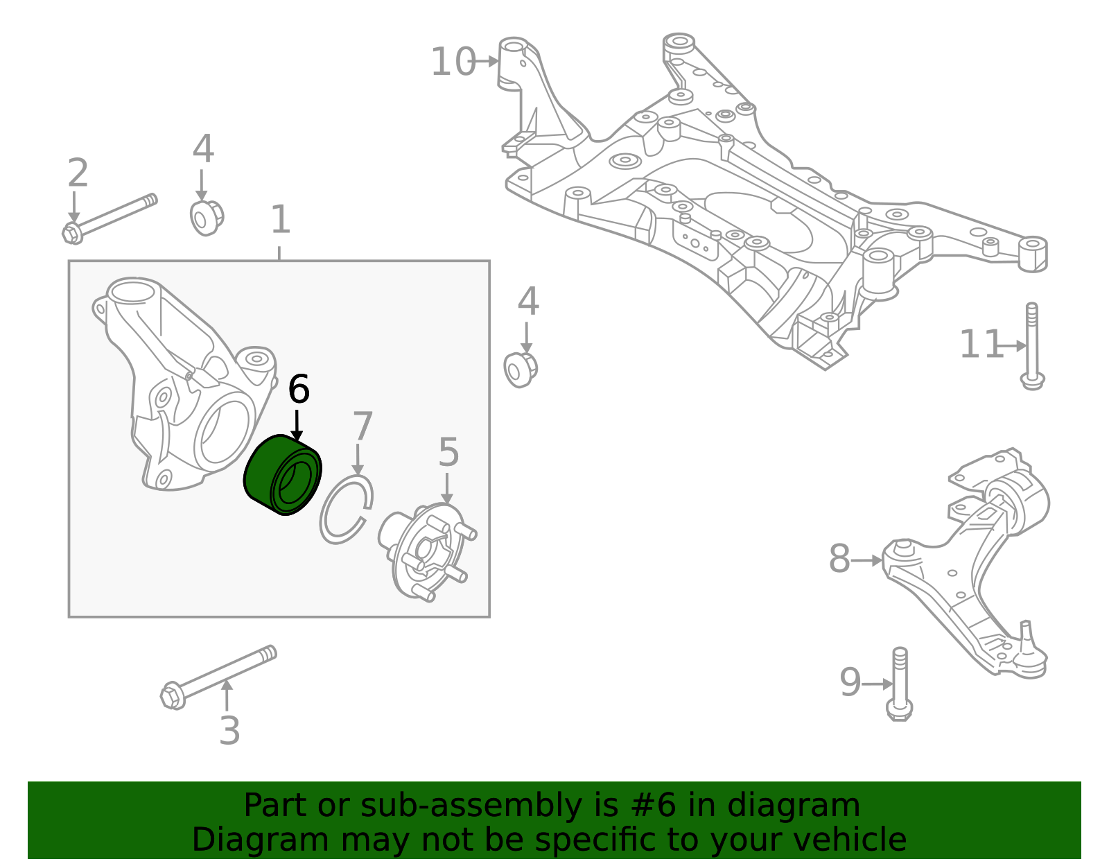 Genuine Bearing for 2019-2025 Land Rover | Land Rover Part# LR179003 ...