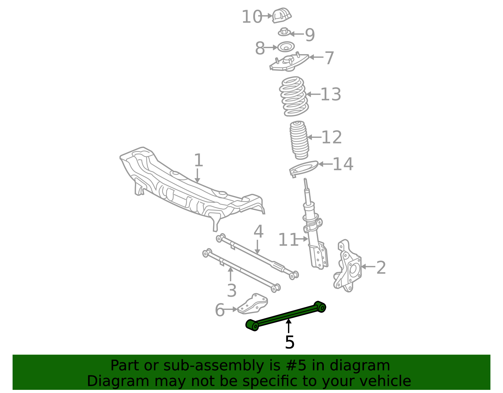 1988-2016 GM Rear Suspension Trailing Arm 15820927 | Capital Chevy Parts