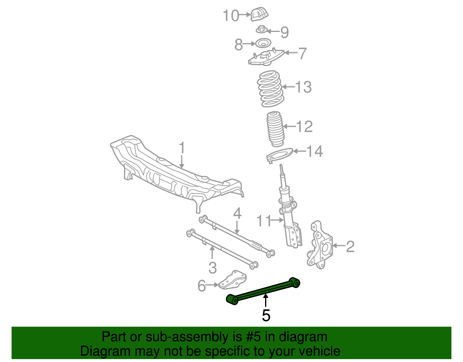 1988-2016 GM Rear Suspension Trailing Arm 15820927 | Capital Chevy Parts
