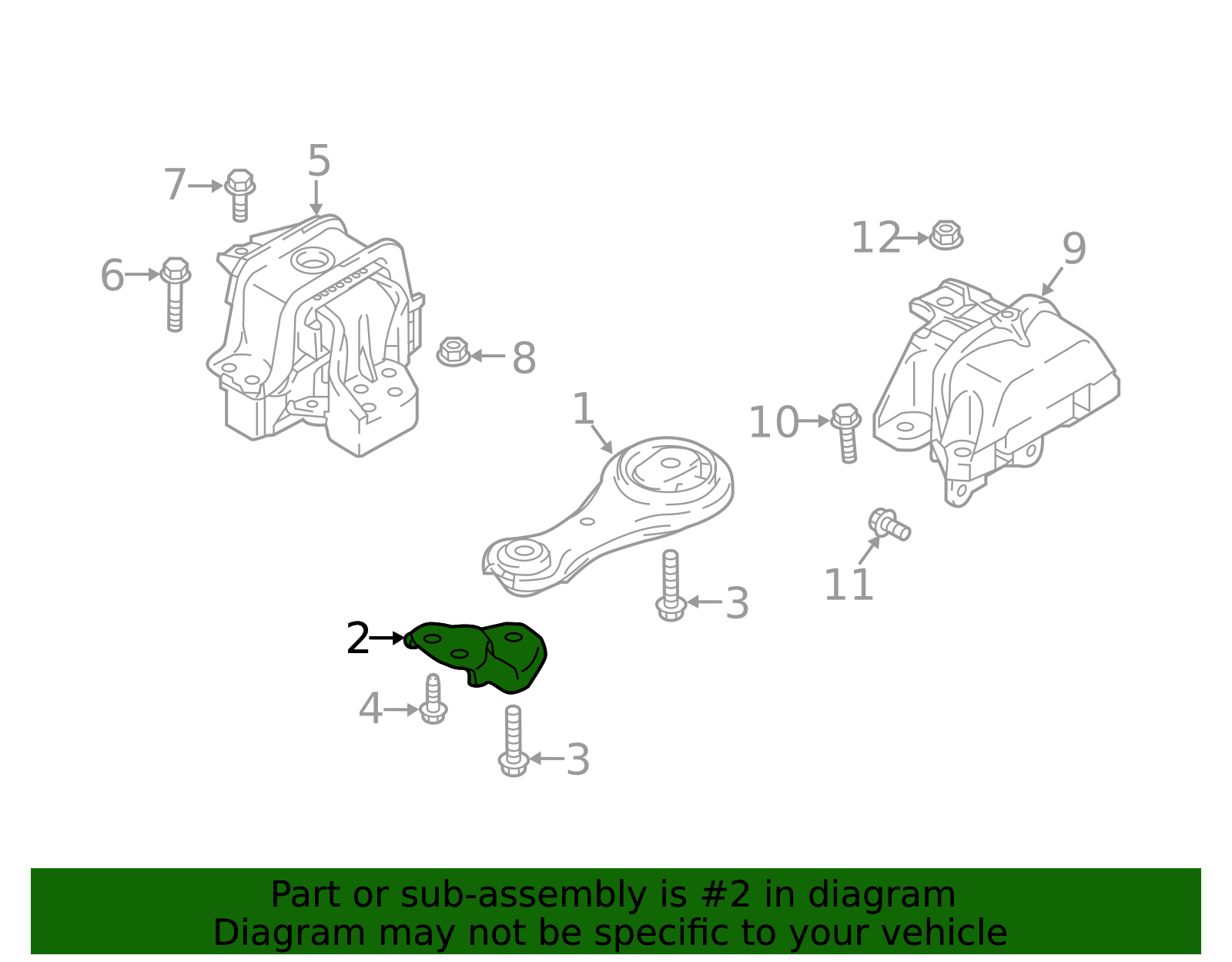 2014-2025 Mitsubishi Torque Strut Stay 1092A143 | Mitsubishi Parts ...