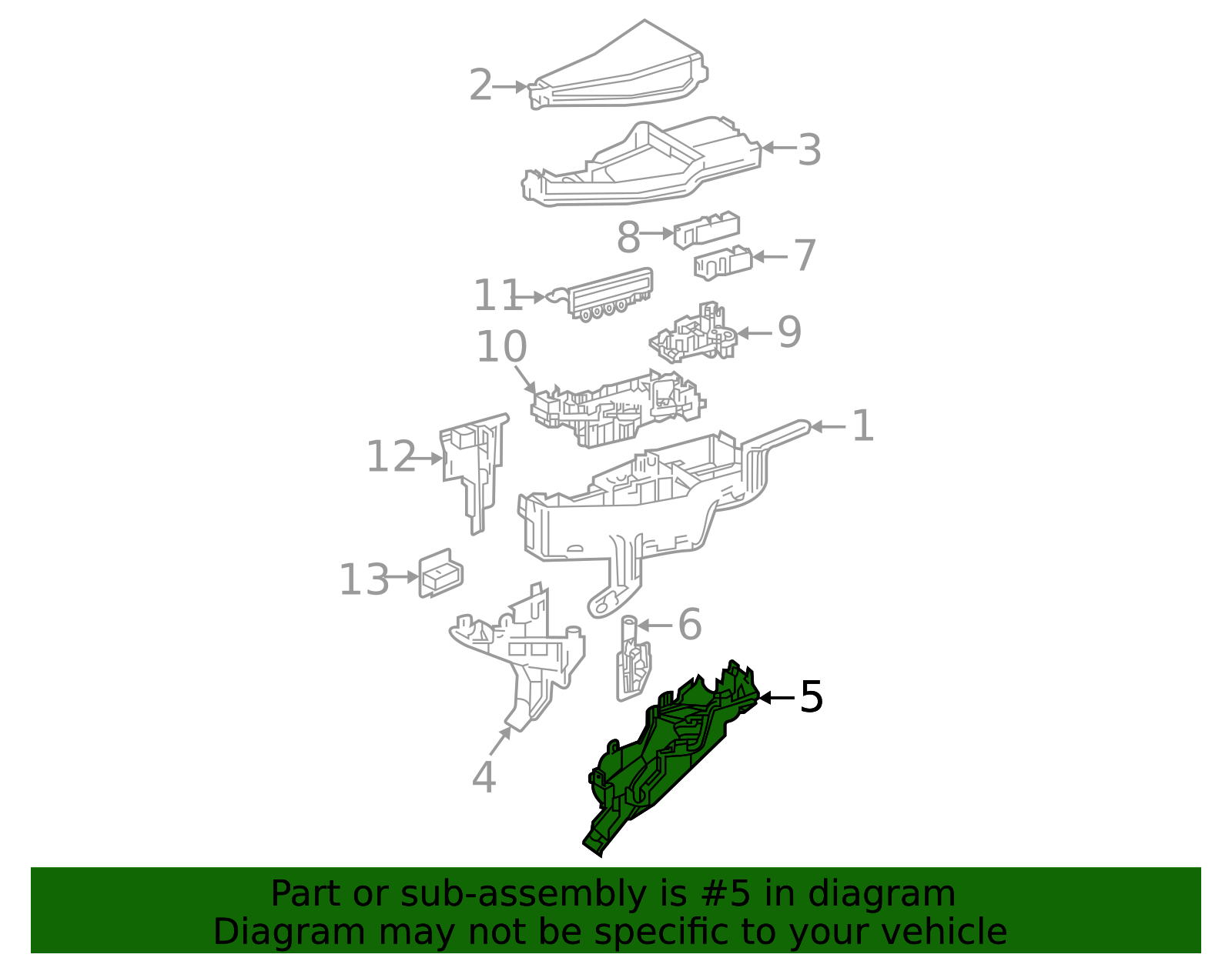 2020-2025 Toyota Highlander Lower Cover 82663-0E080 | Toyota Parts Center