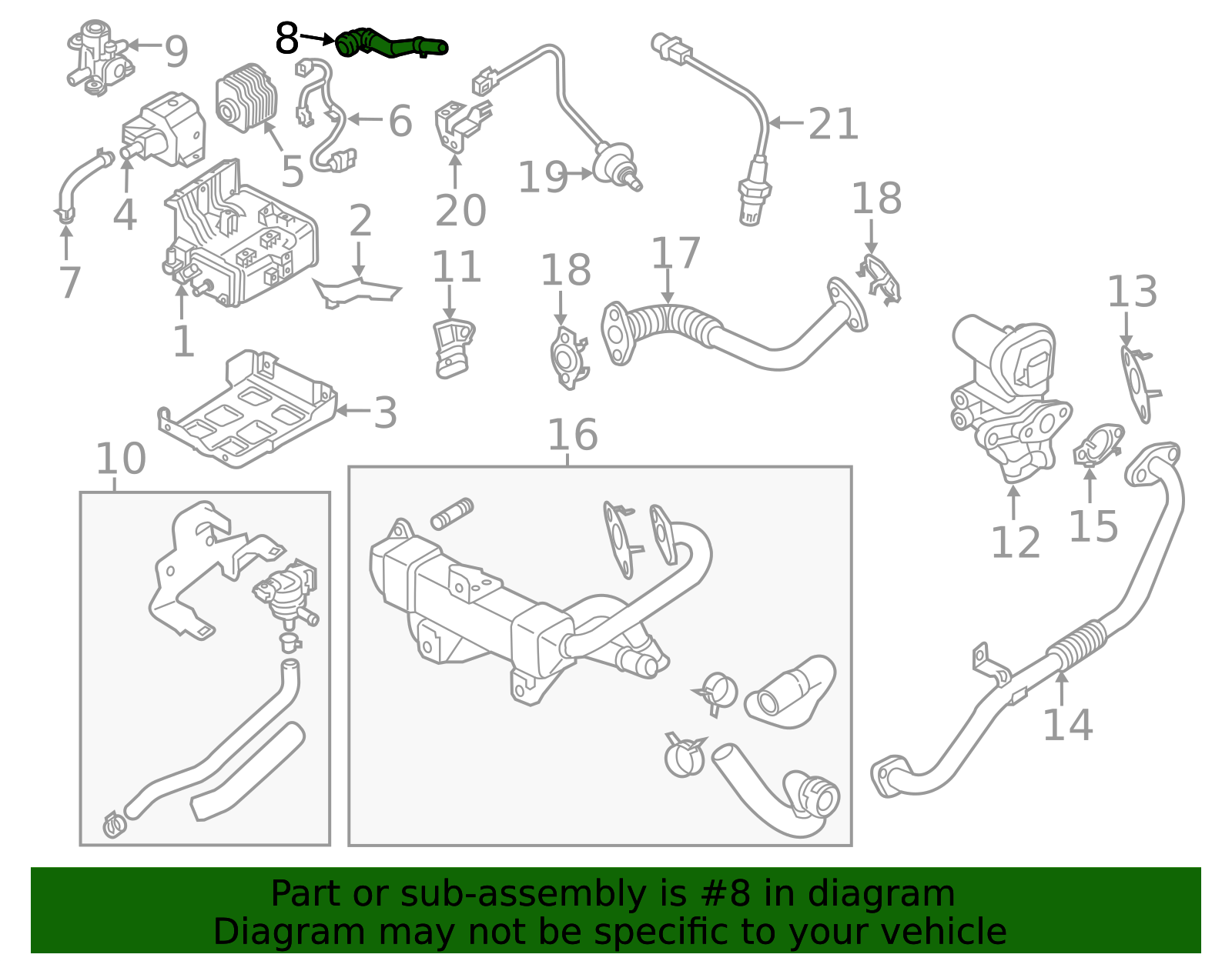 2018-2022 Hyundai Ioniq Vent Hose 31459-G2600 | MotorMotor