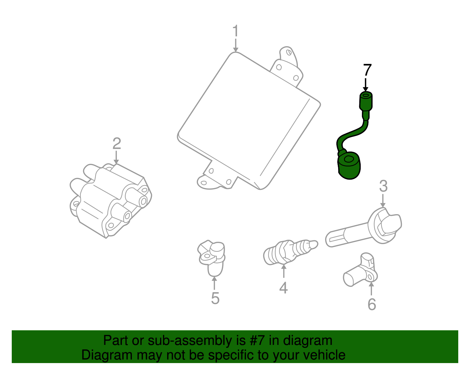 2002-2006 Subaru Knock Sensor 22060AA100 | SubaruPartsForYou.com
