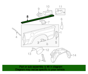 66248-04020 - Protector - 2005-2015 Toyota Tacoma | Nucar Toyota of ...