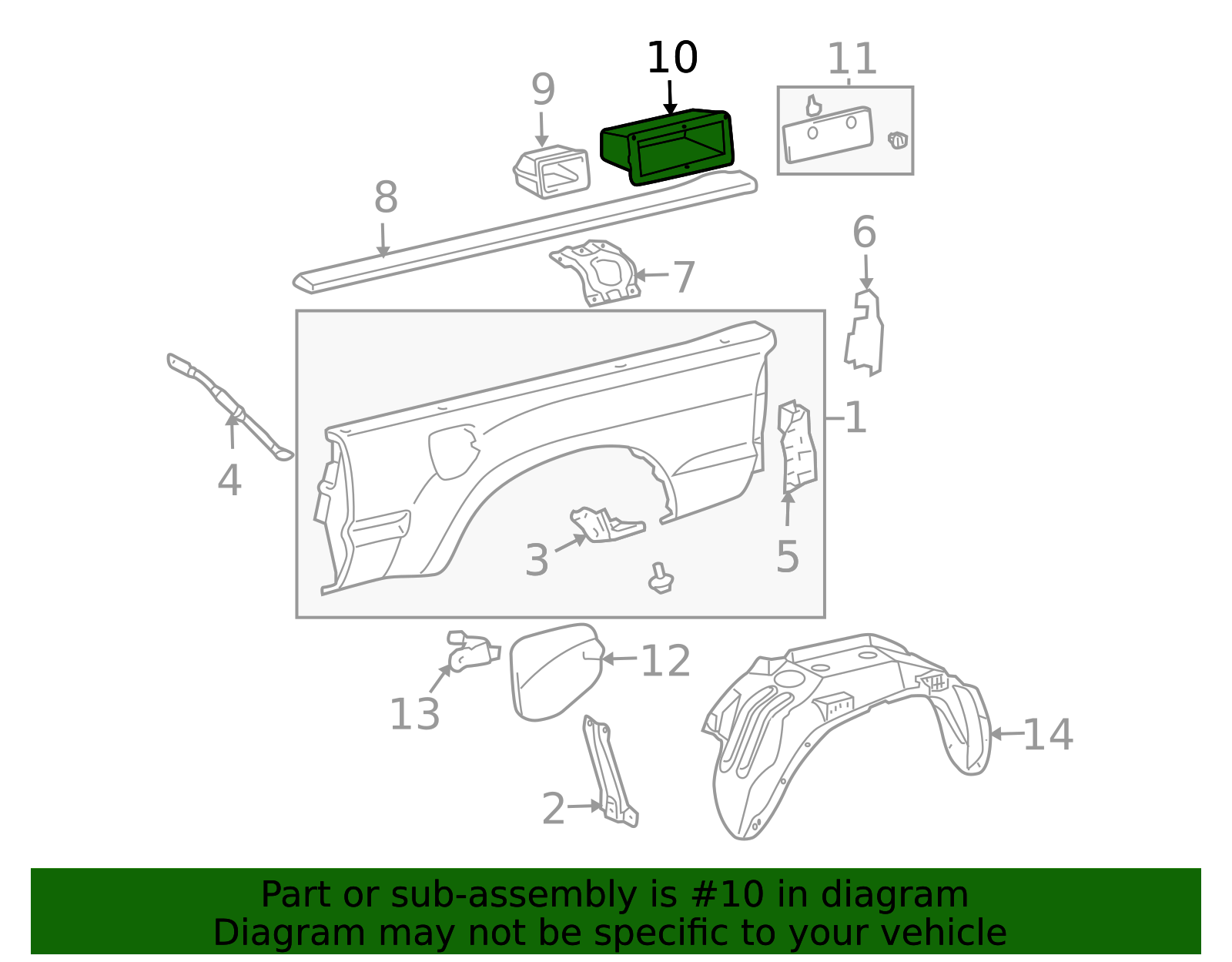 64742-04010 - Box 2005-2025 Toyota Tacoma | Toyota San Diego Parts