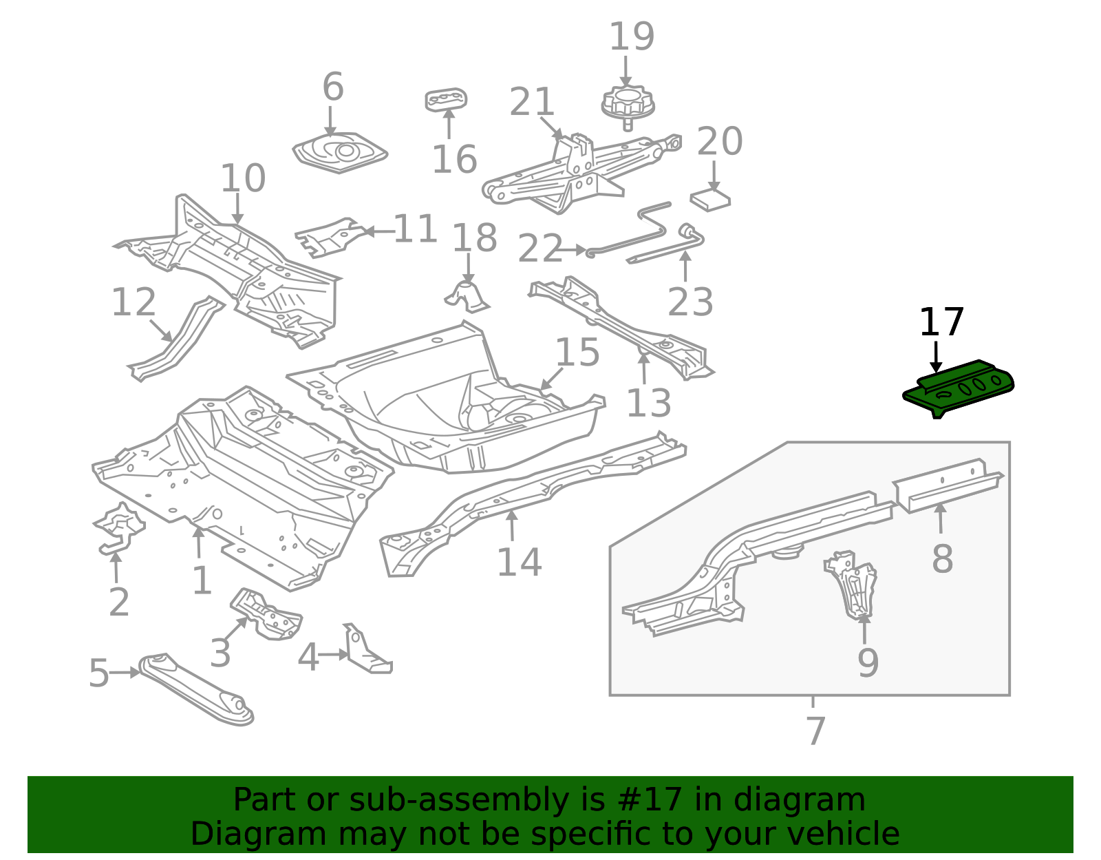 58315-52170 - High-Quality Floor Extension for 2007-2012 Toyota Yaris ...