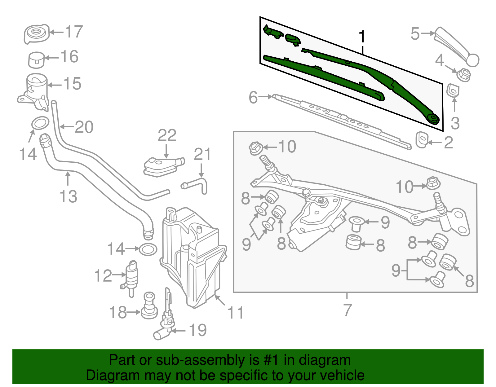 Genuine Wiper Arm for 2002-2012 Land Rover Range Rover | Land Rover ...