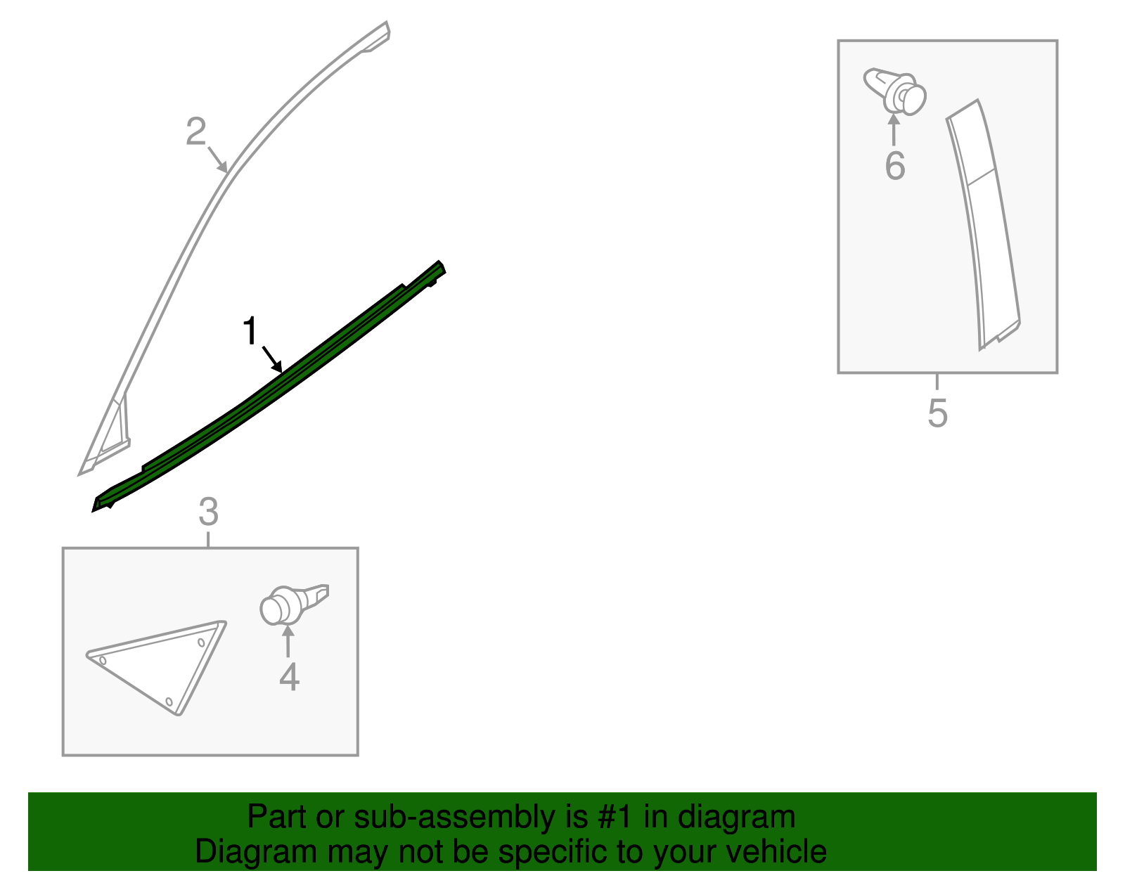 2014-2018 Mazda 3 Belt Molding BJS8-50-650B | RealMazdaParts.com