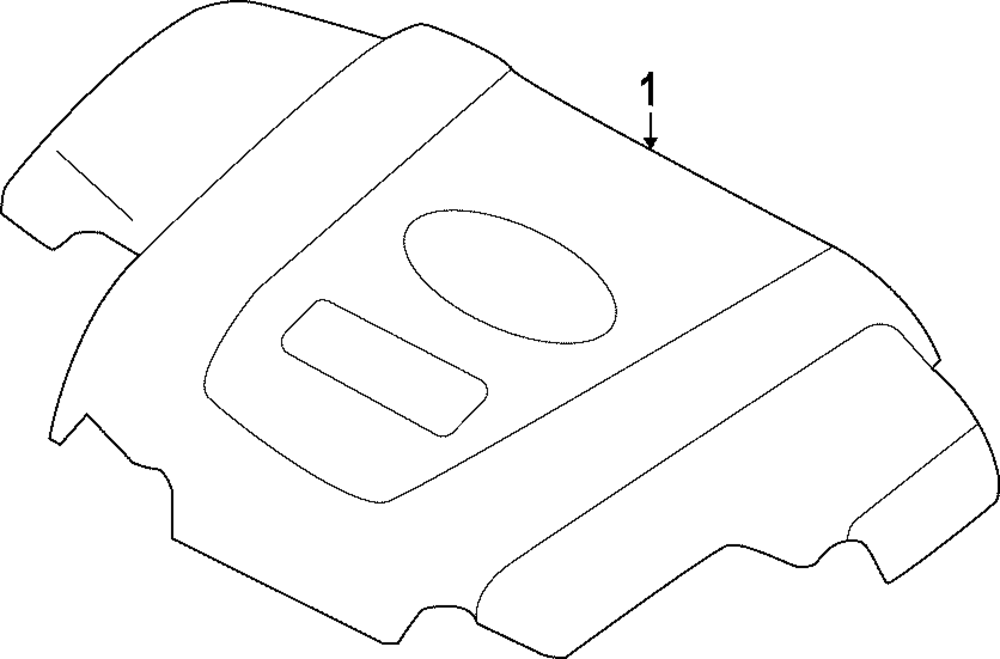 2019-2023 Subaru Crosstrek Engine Cover 14025AA550 | Subaru Online Parts