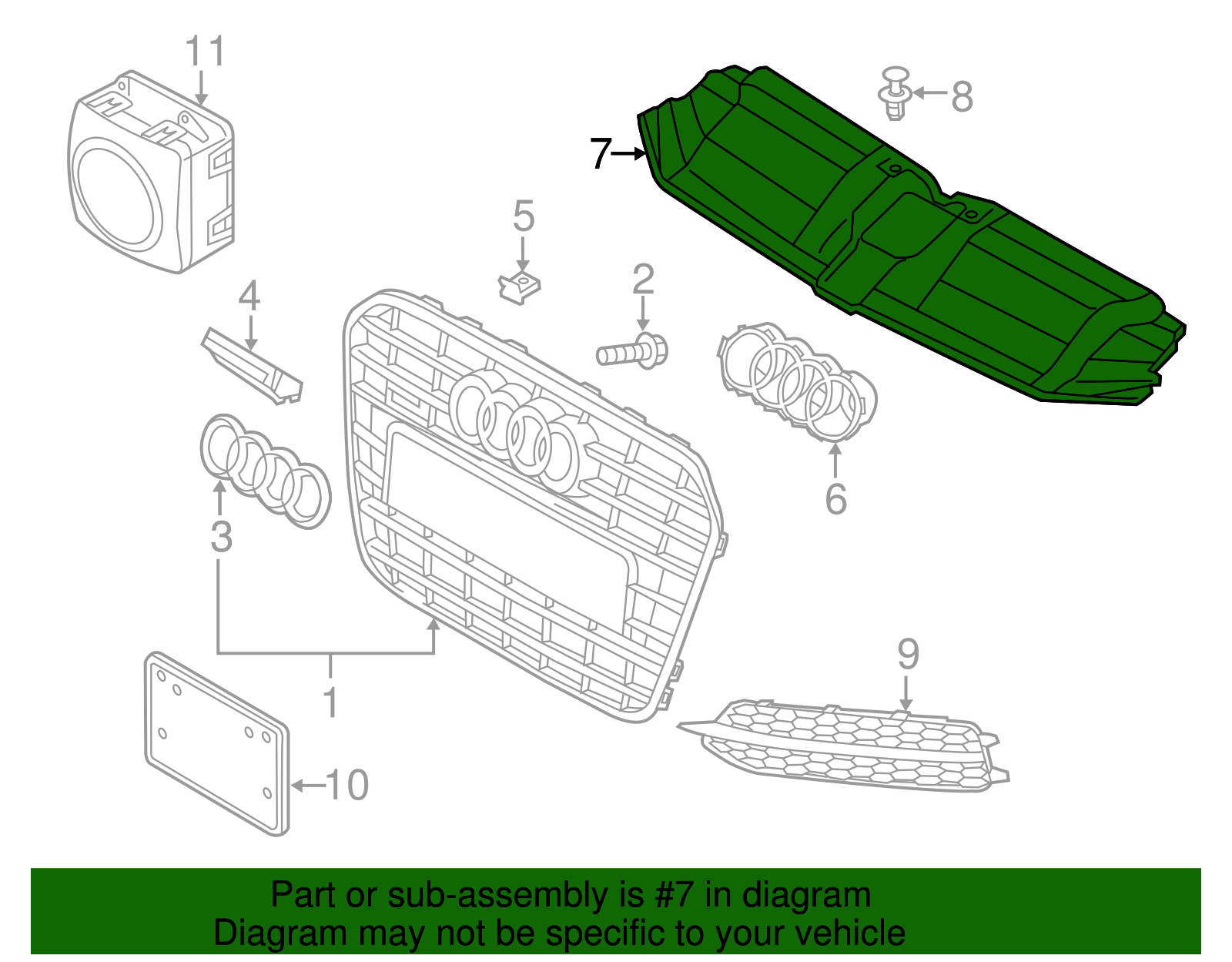 4G0-807-081 - Cover Panel 2012-2015 Audi | Audi OEM Parts Guy