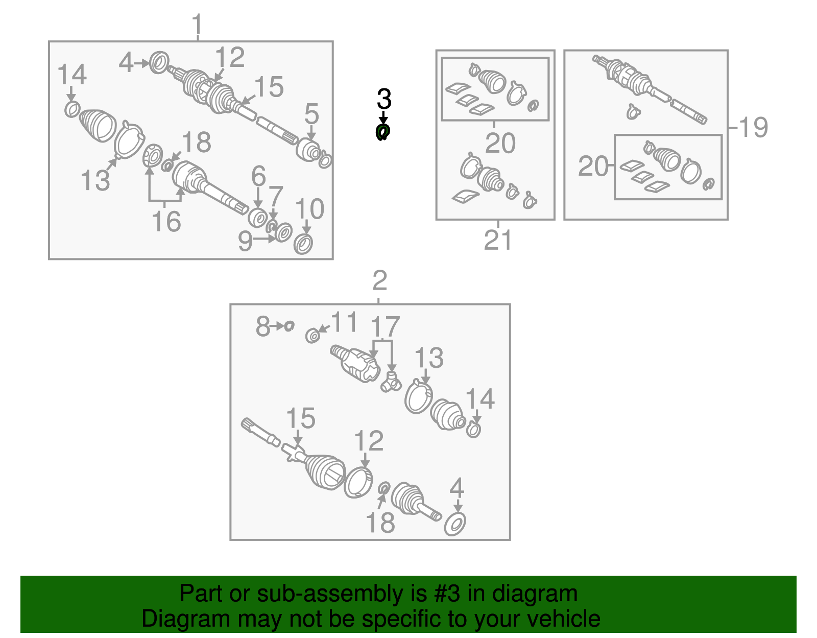 1988-2017 Toyota Axle Assembly Snap Ring 90521-78002 | Toyota South