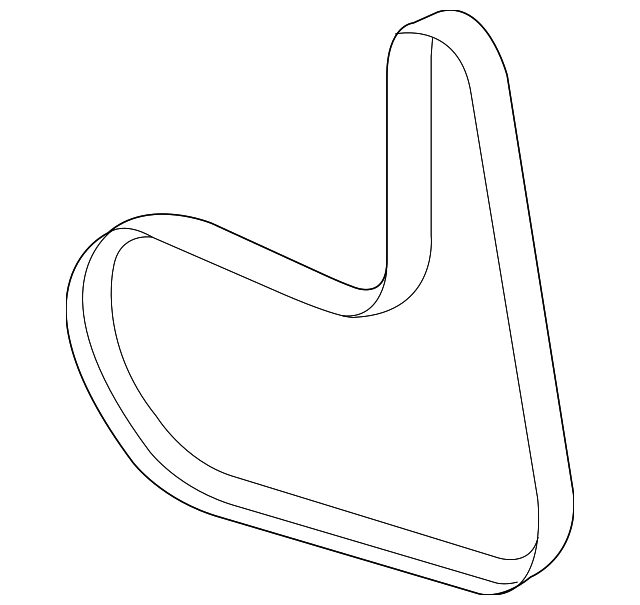 2014-2019 Ford Fiesta | Serpentine Belt | CN1Z-8620-E | Walls' Ford Parts