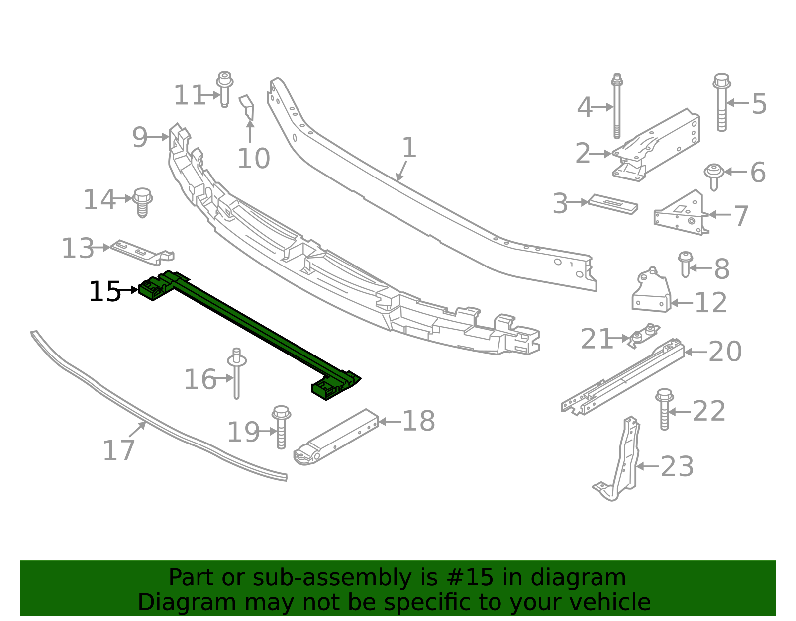 51117301605 - 2016-2024 BMW Cross Bar (51-11-7-301-605) | BMW of South ...