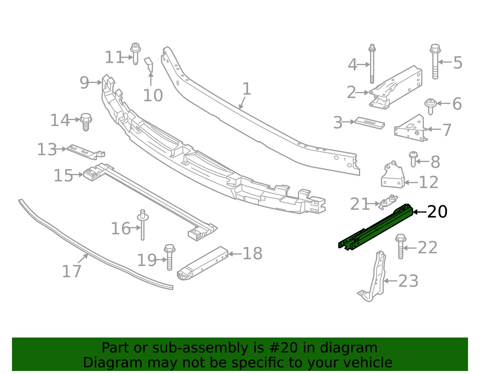 2016-2023 BMW Lower Bracket 51-11-7-368-482 | BMW OEM Parts