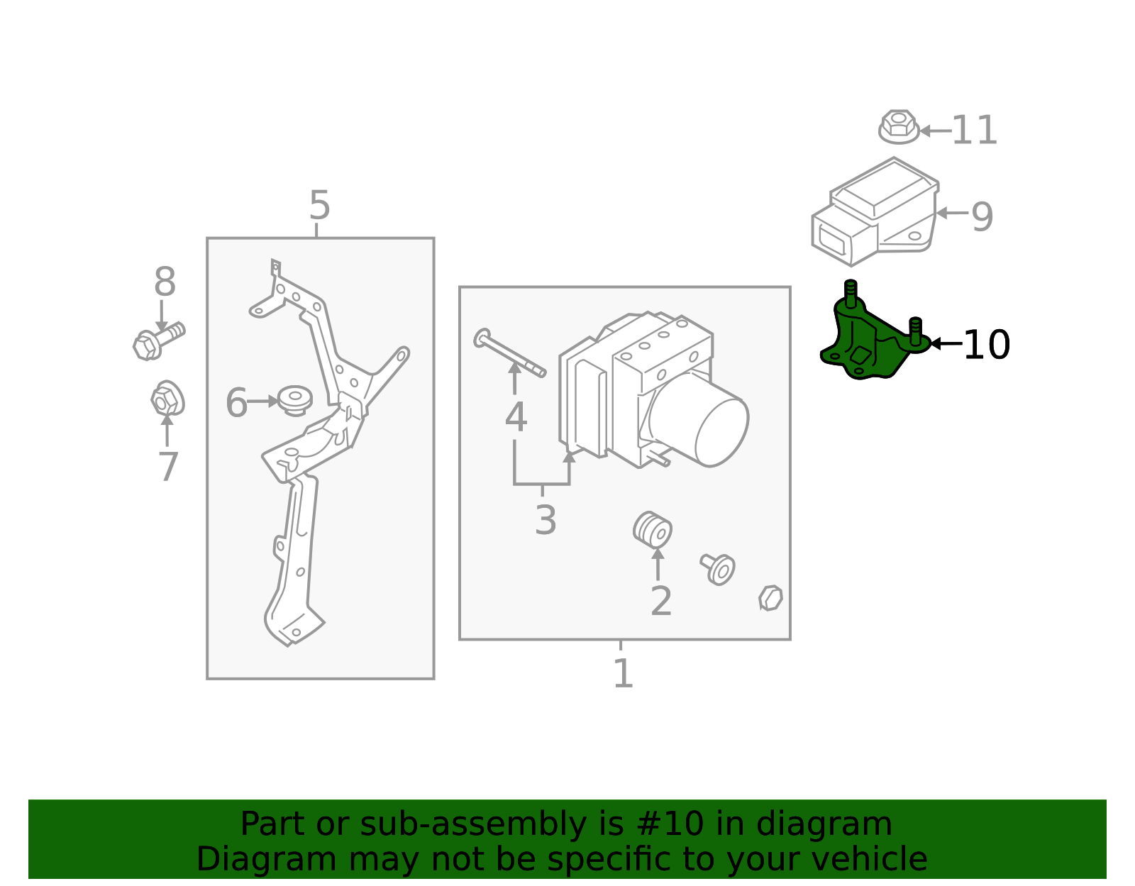 27547SG010 - 2014-2018 Subaru Forester - Yaw Sensor Bracket | Subaru ...