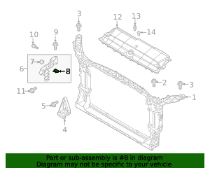1996-2025 Audi | Tow Eye Cap U-Nut | N-901-686-04 | OEM Vehicle Parts