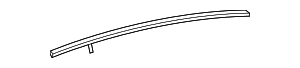 72965-TBA-A01 - 2016-2022 Honda - Molding Assembly L Rear Door Sash ...