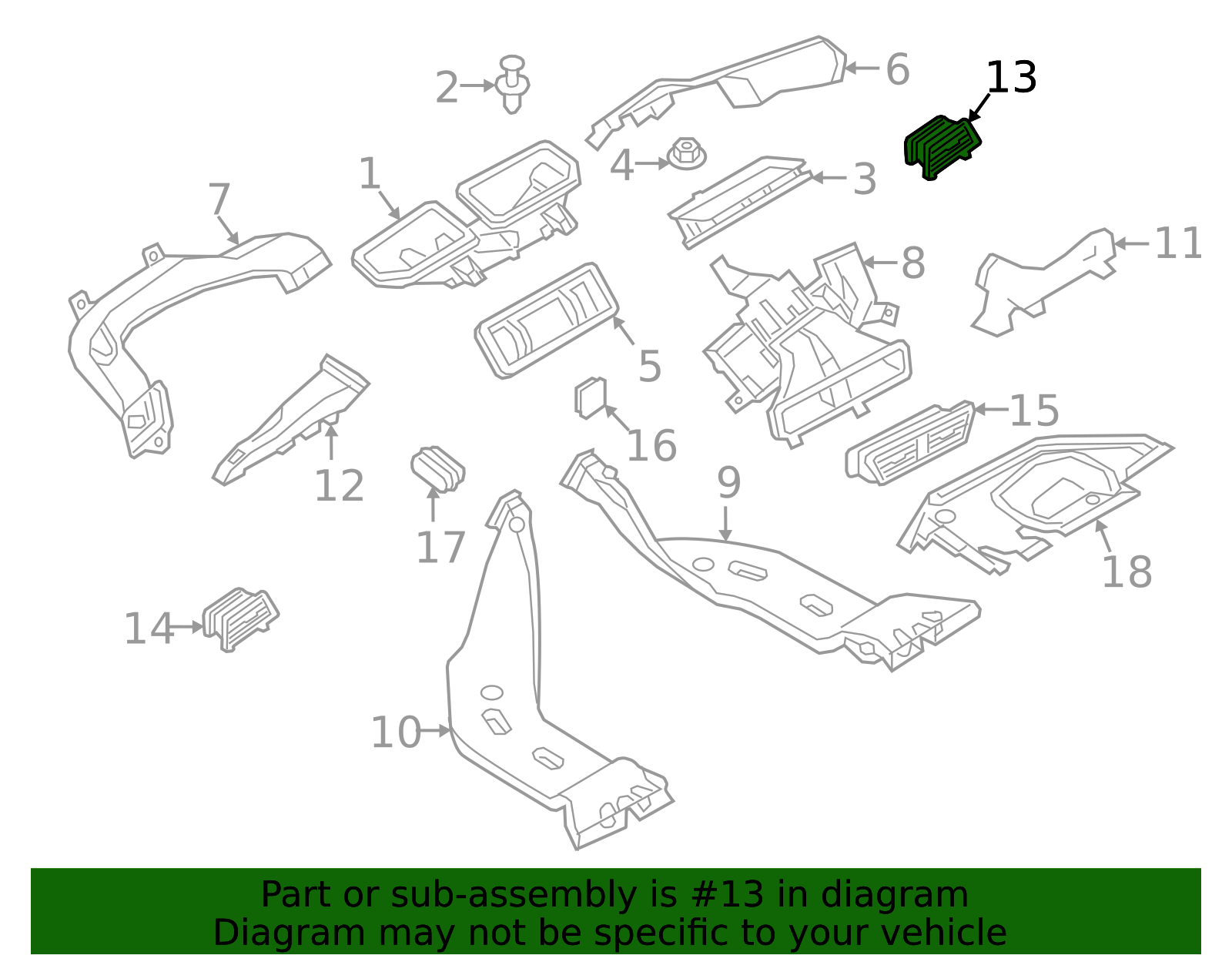2019-2026 Volkswagen Jetta Air Vent 17B-819-704-L-OSC | OEM Parts Online