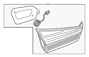 2020-2024 Mitsubishi Outlander Sport Backup Lamp 26545W000P ...