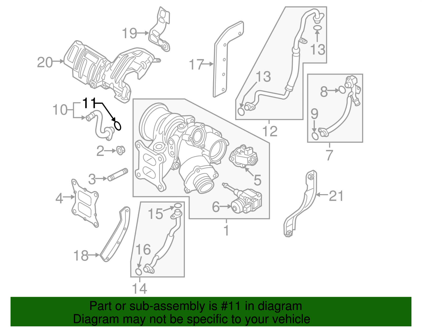 WHT-006-114 - Water Inlet Pipe O-Ring 2015-2025 Audi | Audi OEM Parts