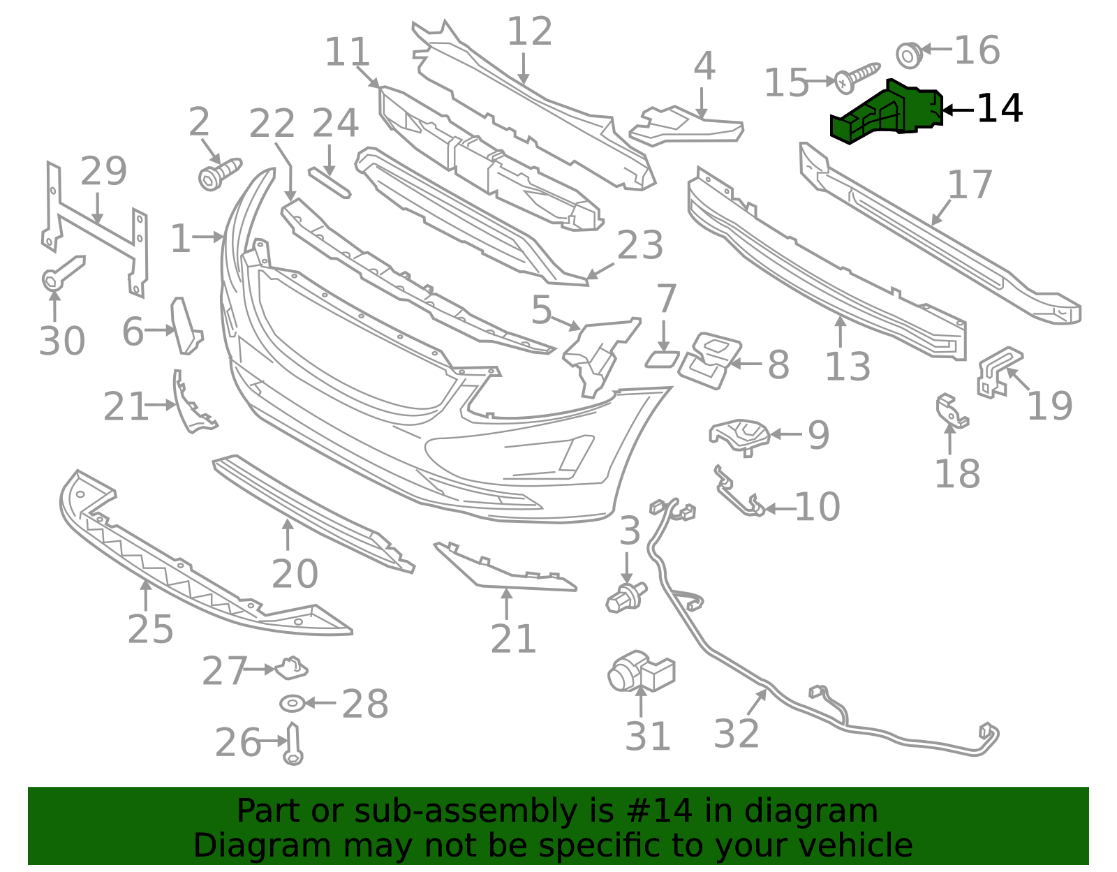 2010-2018 Volvo Engine Cradle Front Extension - Driver's Side (LH ...