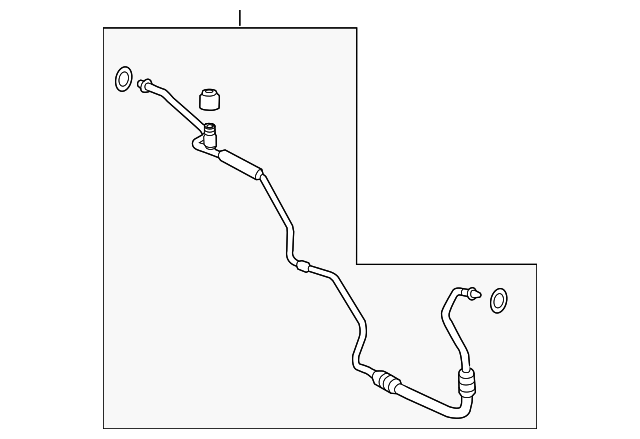 2015-2016 GM Air Conditioning Compressor Hose 23199182 GM ...