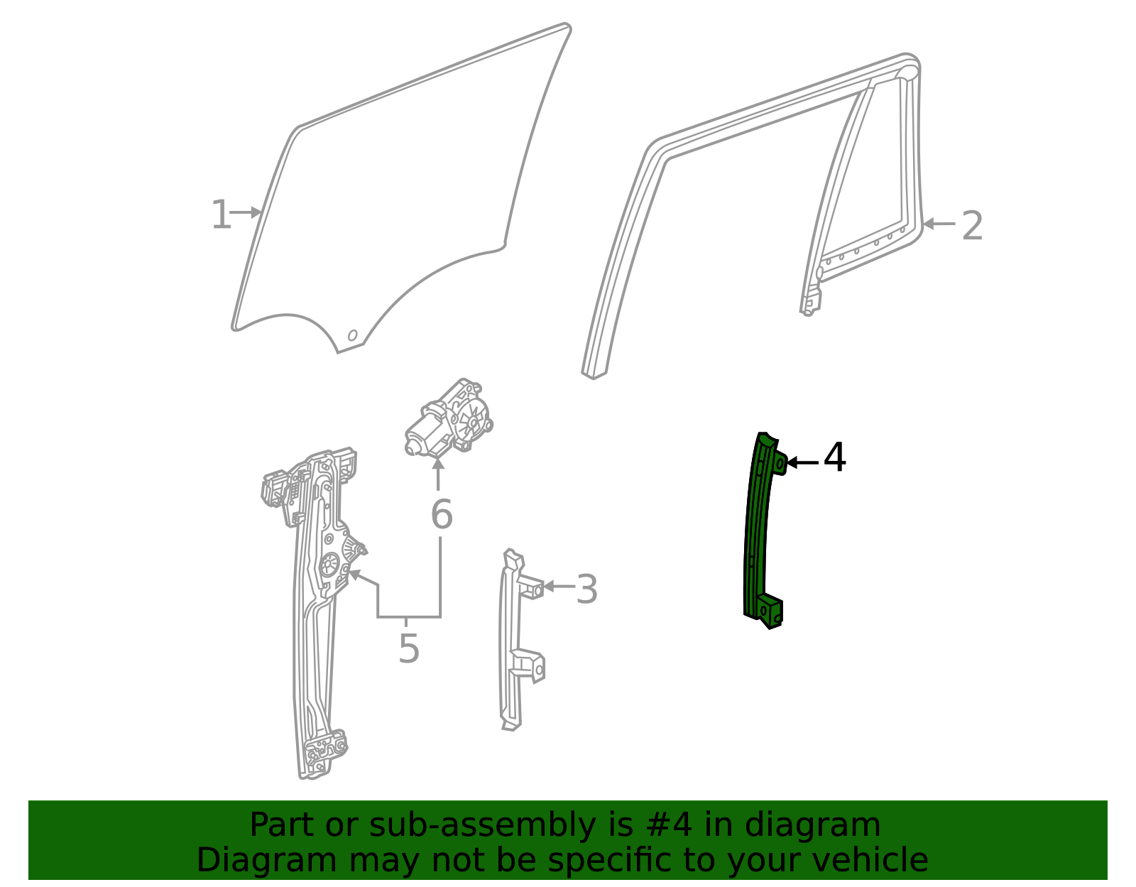2021-2025 GM Rear Guide 85001504 | TascaParts.com