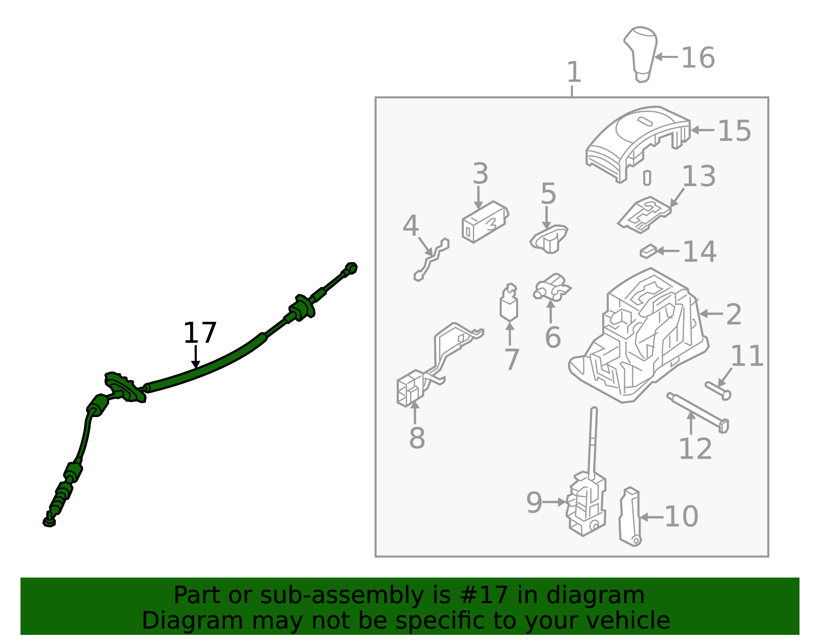 46790-2V300 - High-Quality Automatic Transmission Shifter Cable for ...