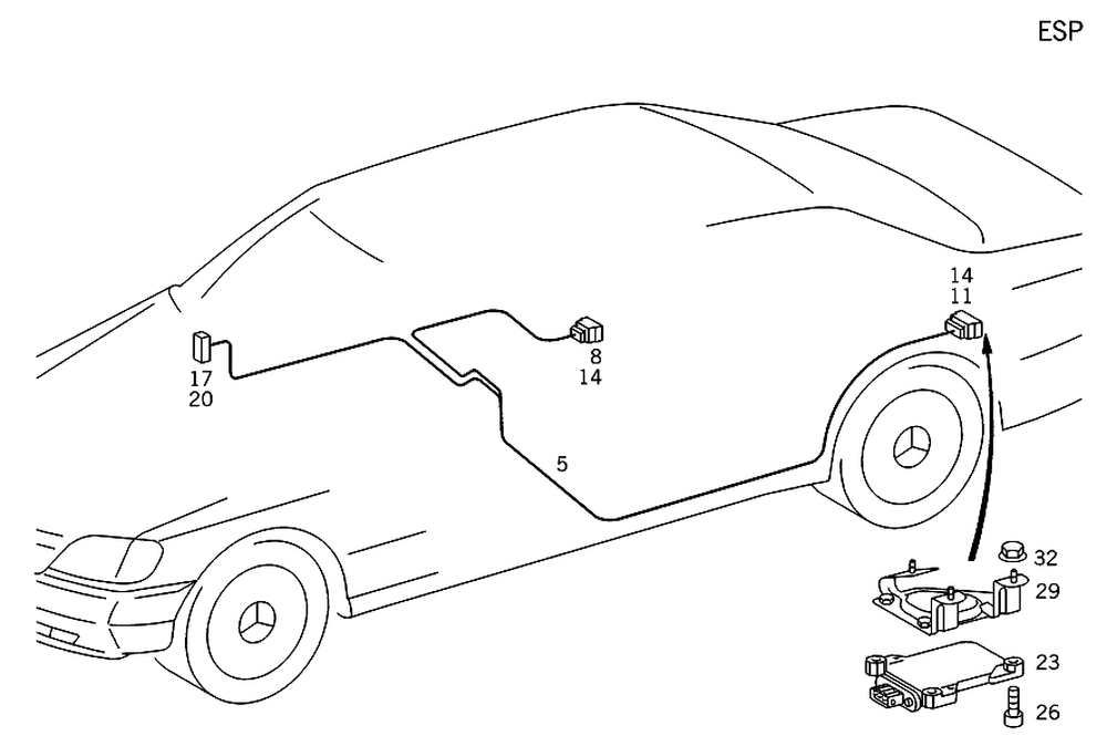 1978-2006 Mercedes-Benz Rotational Speed Sensor 000-542-65-18 | MB ...