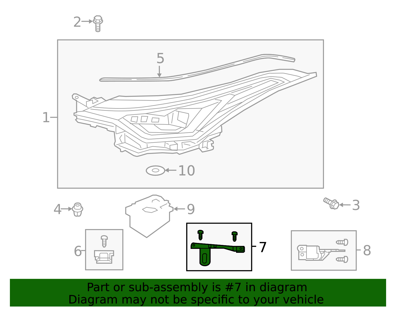 2018-2022 Toyota C-HR 2018-2022 Toyota C-HR - Repair Bracket 81194 ...