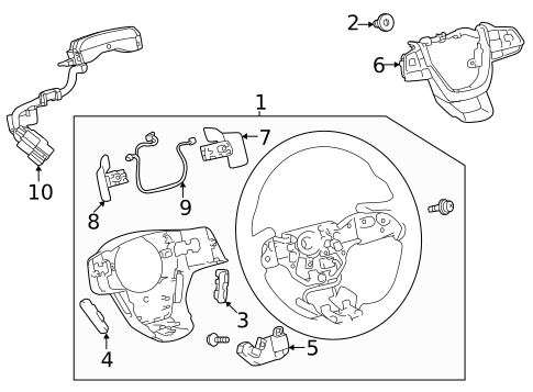 Steering Wheel & Trim for 2025 Toyota Grand Highlander | OEM Parts Online