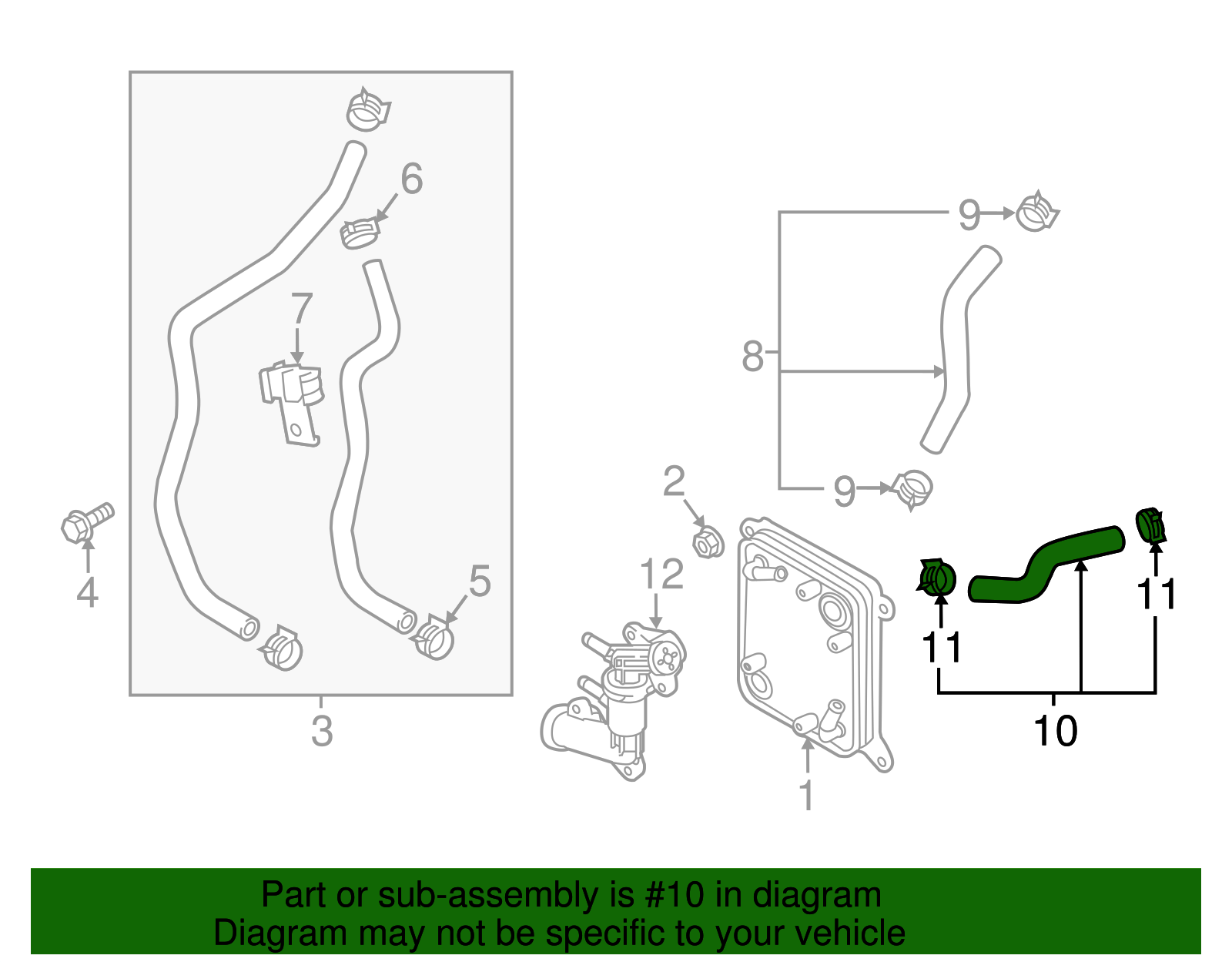 2017-2020 Kia Optima 2017-2020 Kia Optima - Lower Hose 25425-E6000 ...