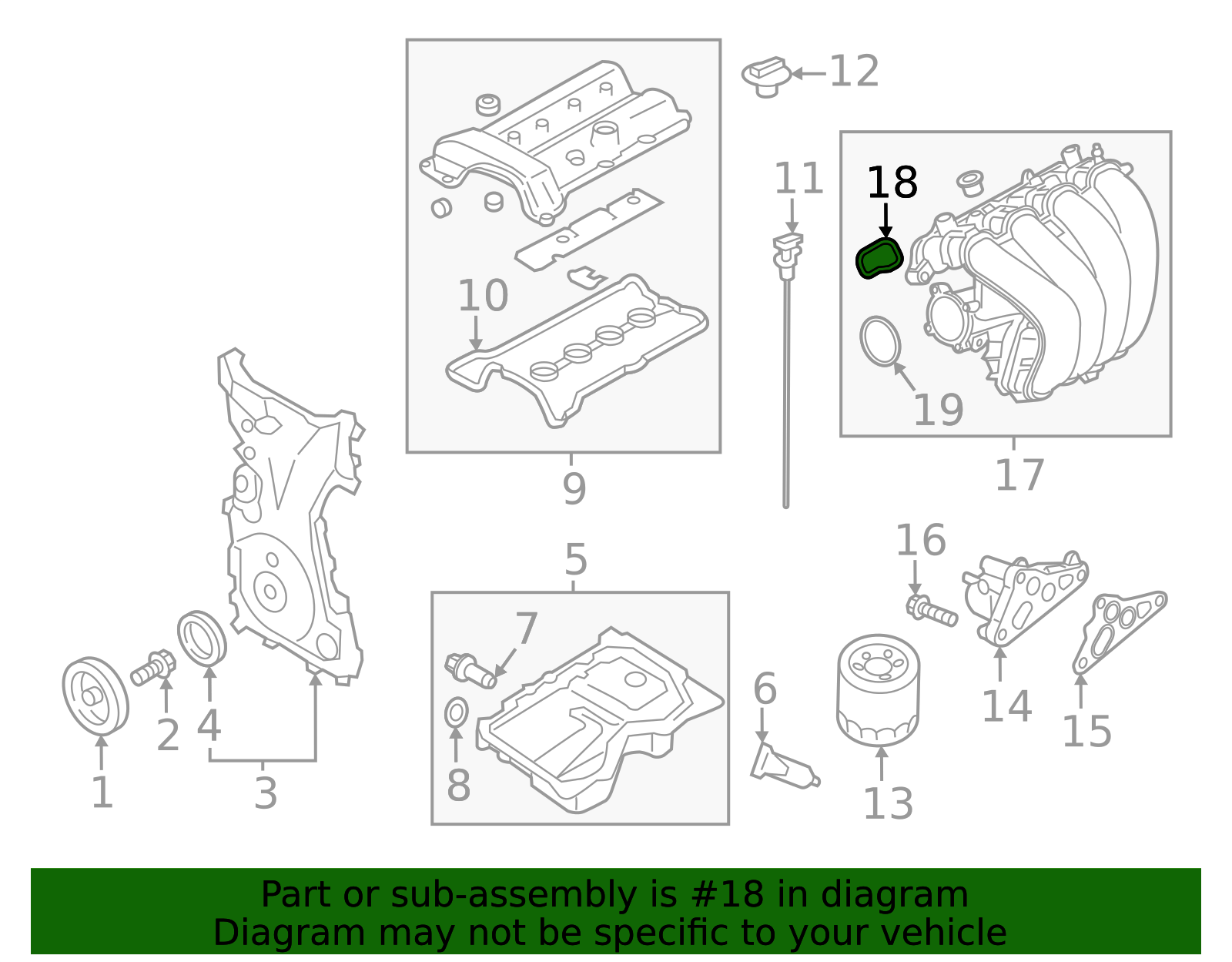2012-2025 Mazda 2012-2025 Mazda 3 5 MX-5 Miata Intake Manifold Gasket 2 ...
