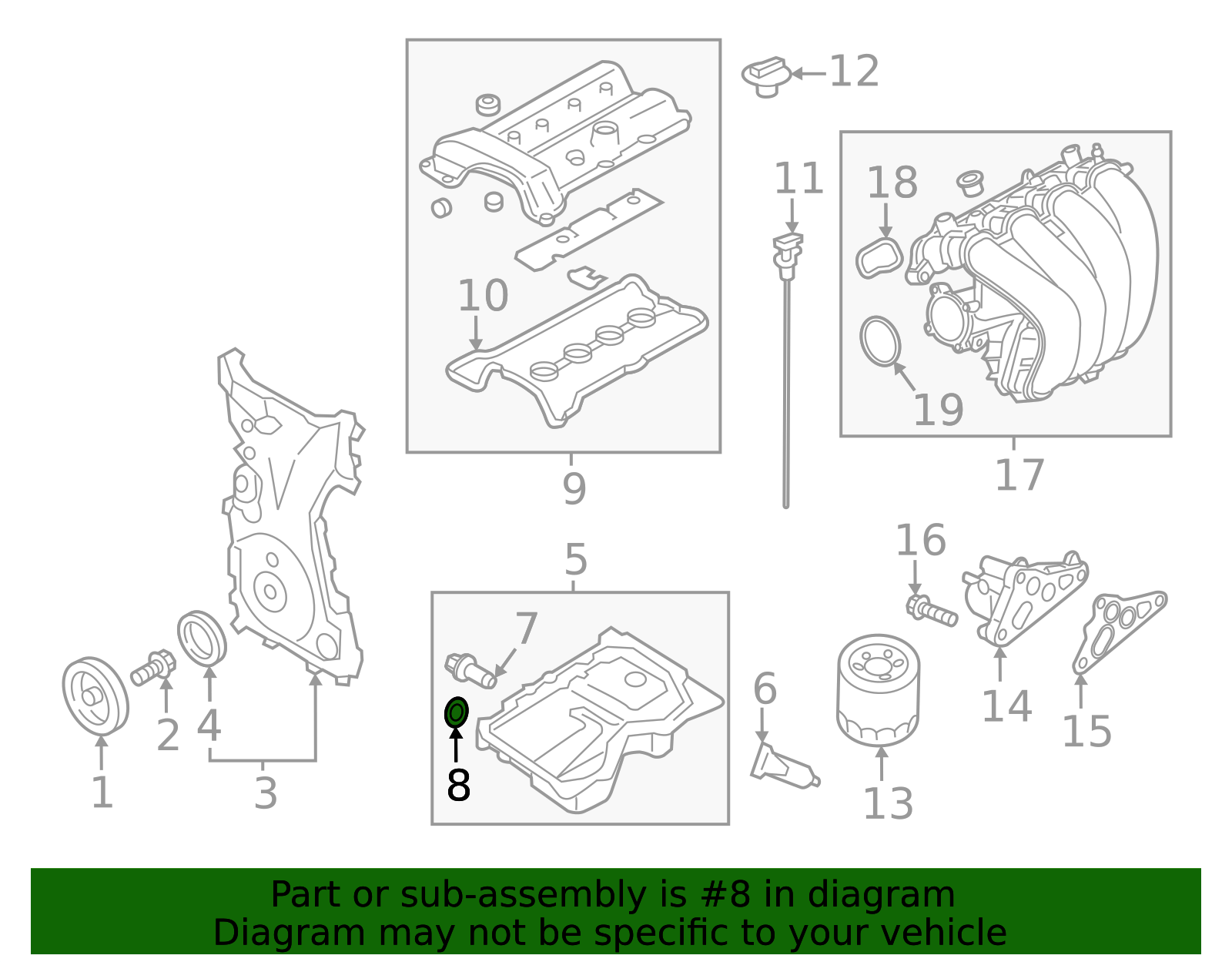 9956-41-400 - Engine Oil Drain Plug Gasket 1985-2025 Mazda | Mazda-Parts