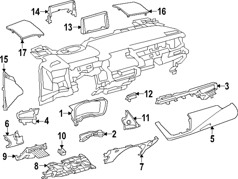 55475-12160-C2 - 2023-2024 Toyota GR Corolla - Finish Molding | Nucar ...