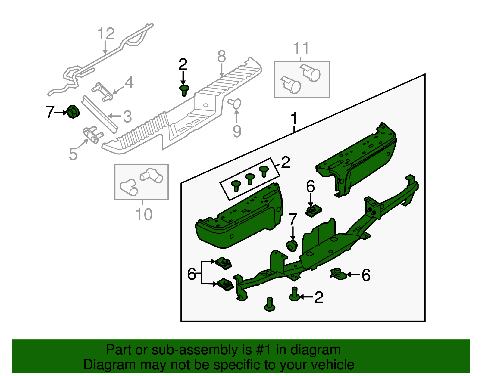 2008-2016 Ford Bumper Face Bar 9C3Z-17906-B | Ford OEM Parts Outlet