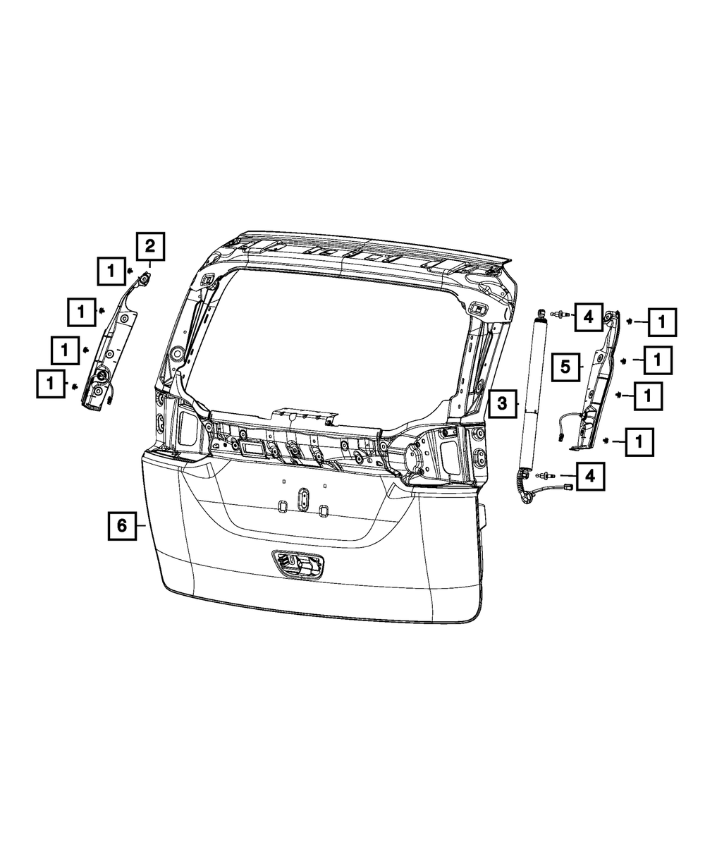 2021-2026 Chrysler Lift-Gate Power Drive Unit Prop 68722344AA | Mopar ...