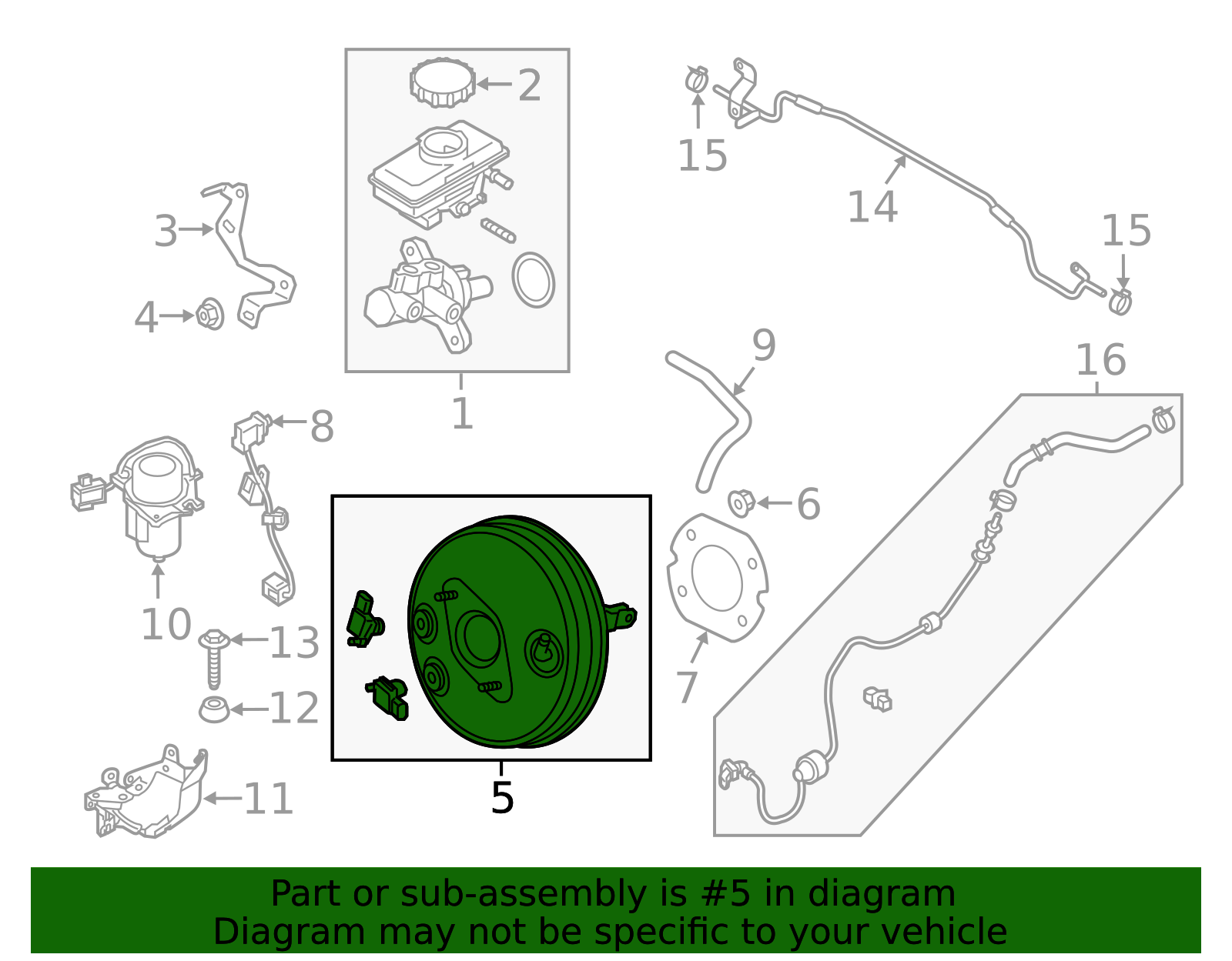 2016-2025 Mazda MX-5 Miata Power Brake Booster NAYJ-43-80Z ...
