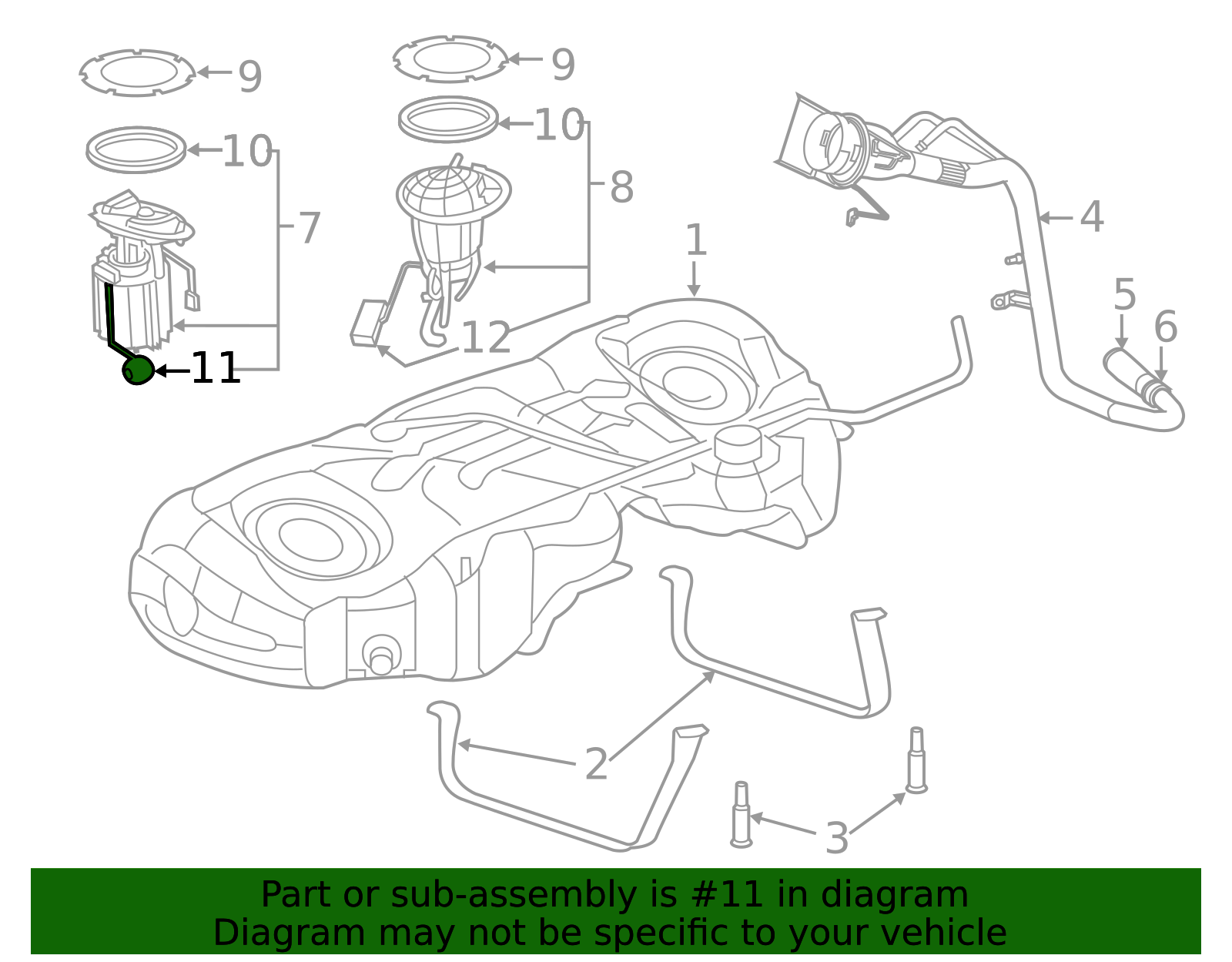 Fuel Gauge Sending Unit 68000605AC | Mopar Parts Canada