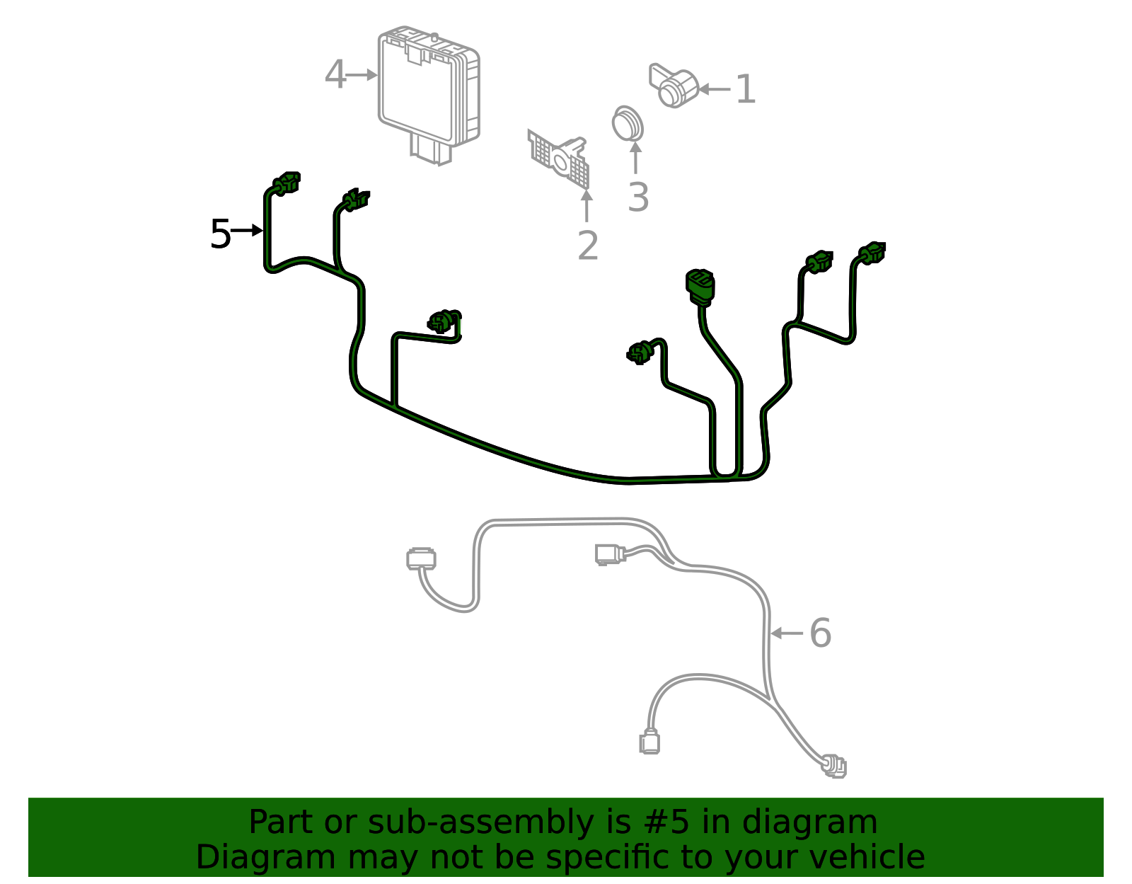 2020 Volkswagen Passat Wire Harness 561-971-195 | VW Direct Auto Parts