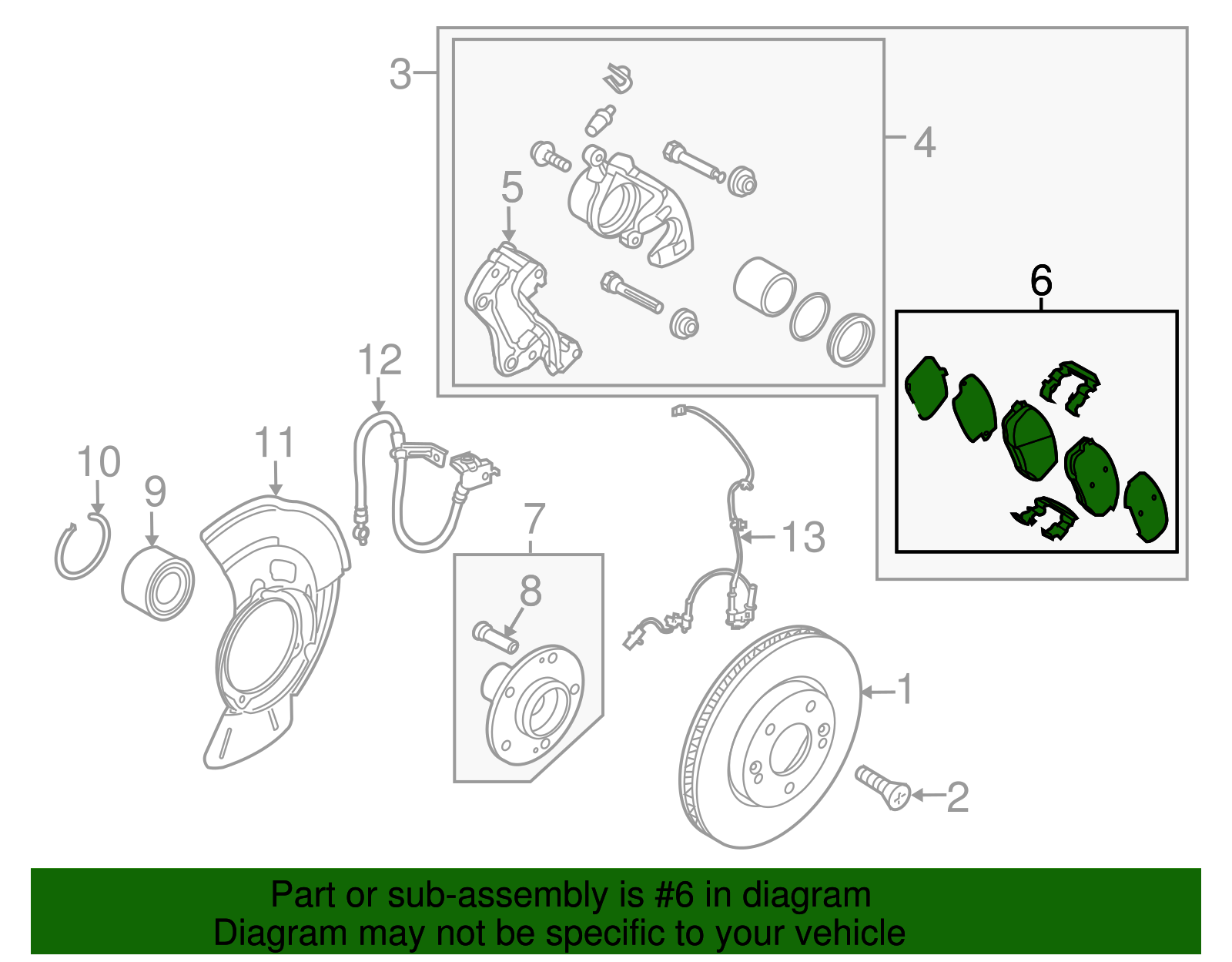 58101-A7A01 - Brake Pads Front 2017-2018 Kia | Kia.Parts Store