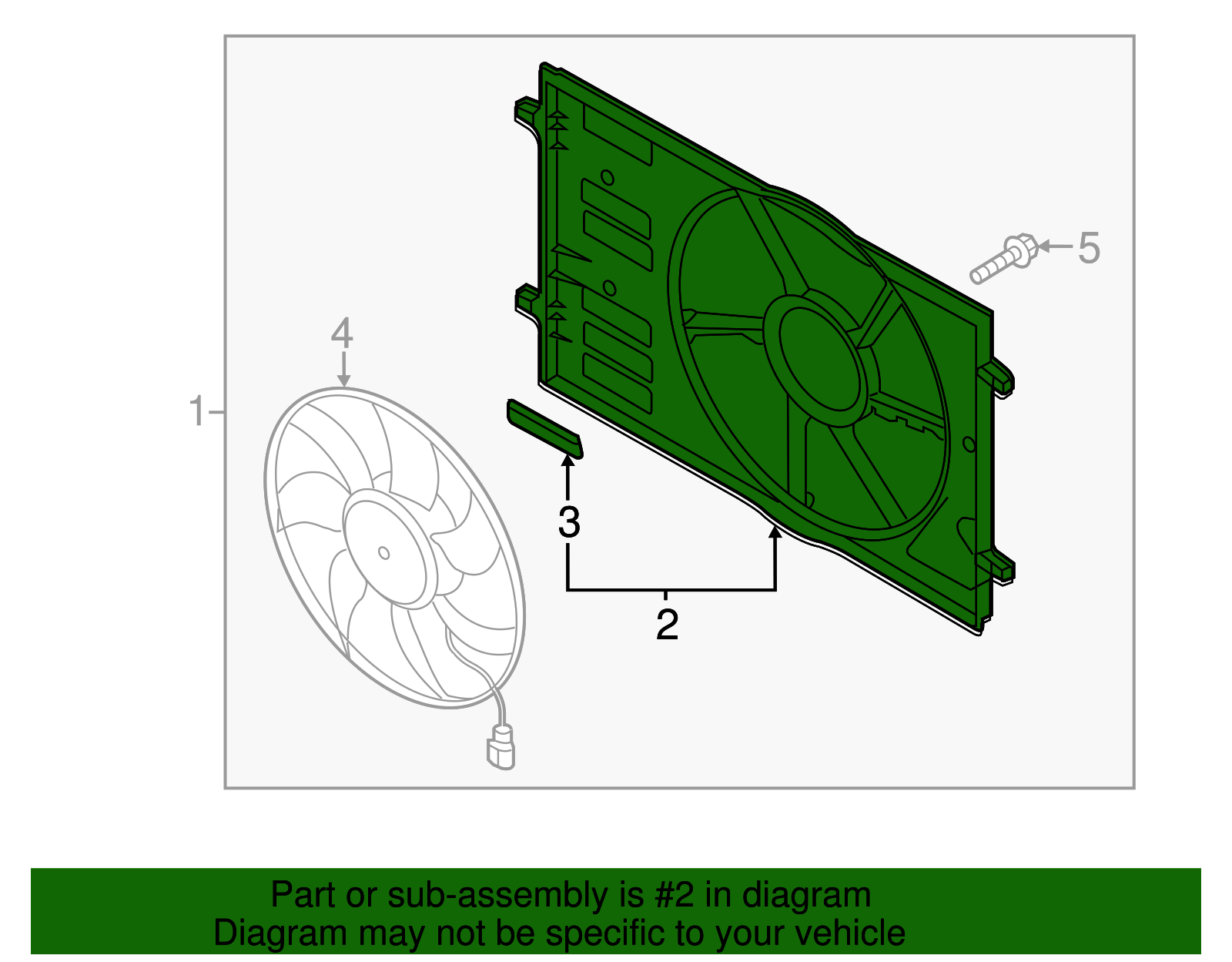 2015-2024 Volkswagen Fan Shroud 5Q0-121-205-AQ | Volkswagen Parts Plus