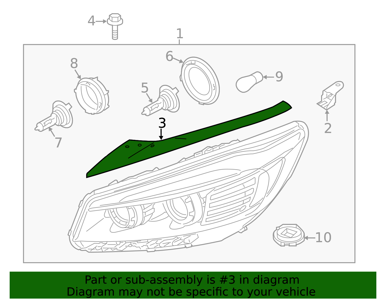 92131-C6500 - Headlamp Assembly Front Bracket 2019-2020 Kia Sorento ...